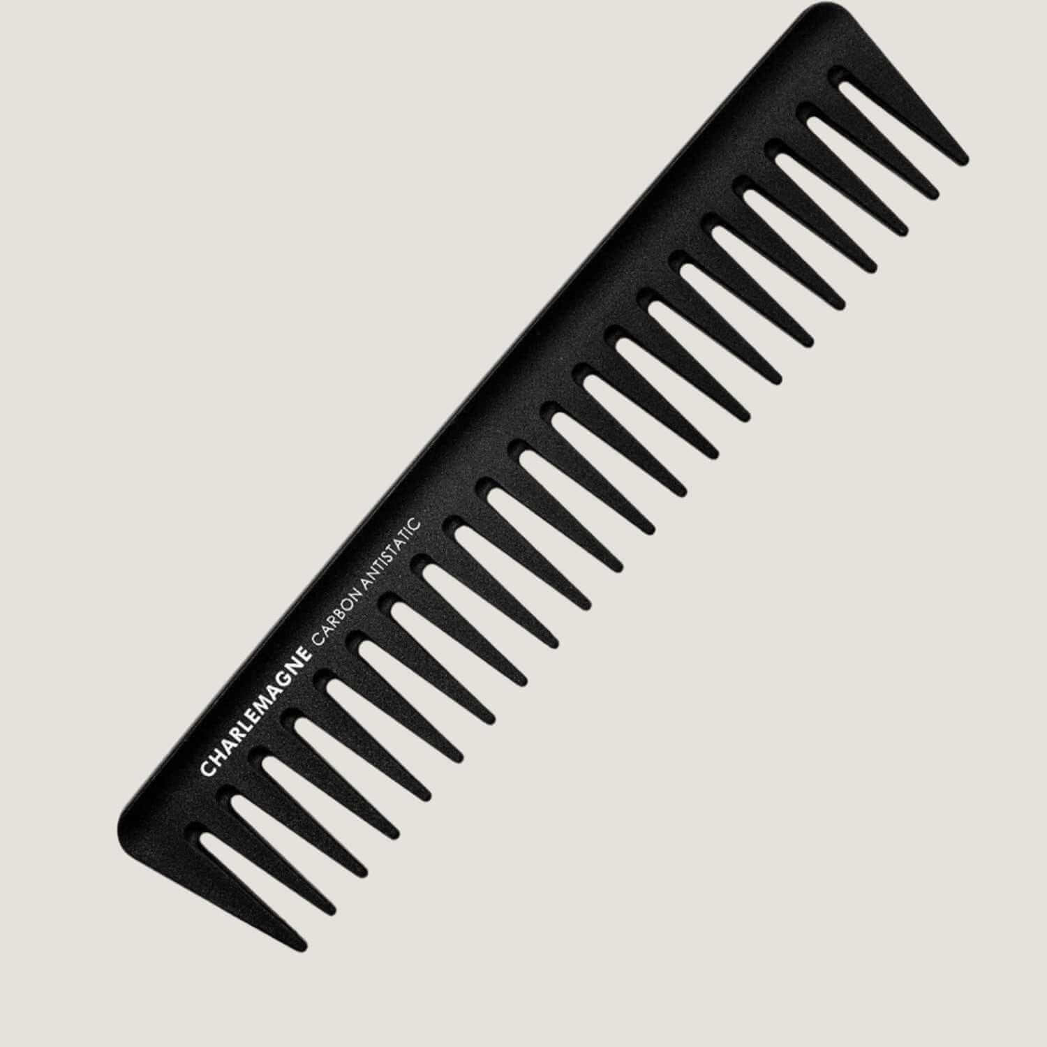 Carbon Wide-Tooth Comb for Detangling & Styling - Durable & Antistatic ...